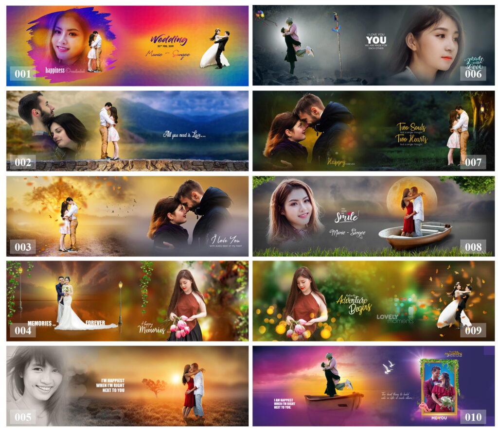 12x36 inch wedding dm background psd (PN-58) - ALBUM PSD