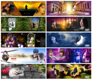 12x36 inch wedding dm background psd (PN-58) - ALBUM PSD