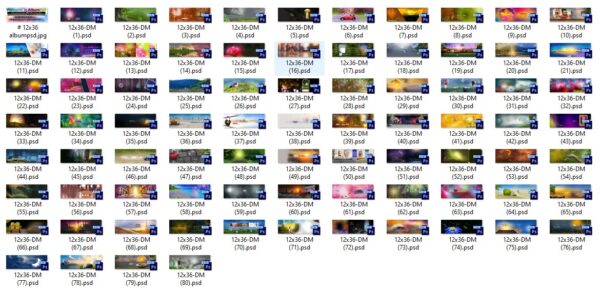 12x36 inch wedding dm background psd (PN-58) - ALBUM PSD